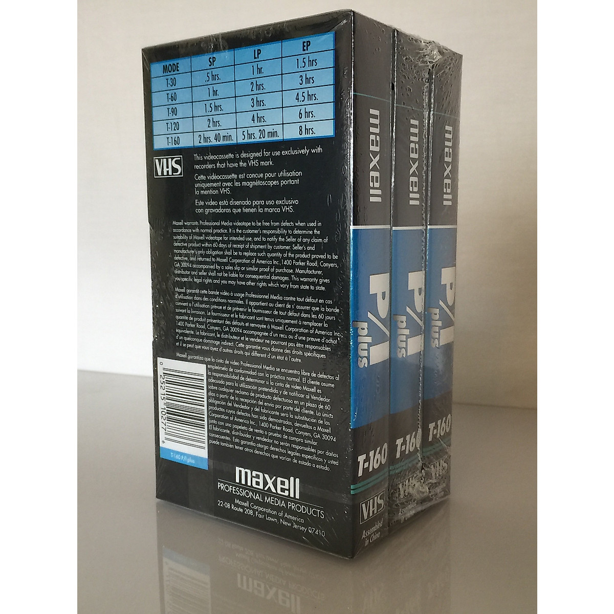 Maxell T-160 Professional-Video Tape 160 MIN 1PK (213011)
