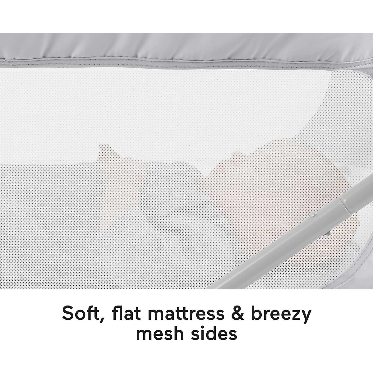 Fisher-Price Baby Crib Soothing View Bassinet Portable Cradle with Mesh Sides and Slim Fold for Travel, Climbing Leaves