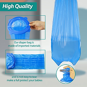 Baby Diaper Pail Refill Bags,100% Lock Odor (34 Bags) True Value Pack Fully Compatible with Arm&Hammer Disposal System,Seal and Toss Refill Bags