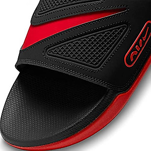 Nike Air Max Cirro Just Do It Athletic Sandal Solarsoft Slide (BLACK/UNIVERSITY RED, numeric_12)