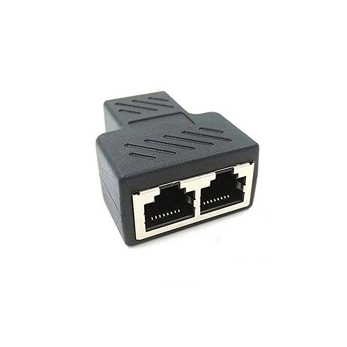 SinLoon RJ45 Switch Adapter, RJ45 Network Switcher 2 Ports Allows Quick Switching 8P8C Extender