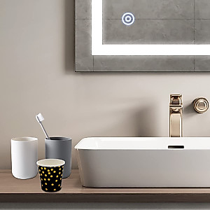 400 Pack 3 oz Paper Cups,Black and Gold Dot Disposable Bathroom Cups, Small Disposable Mouthwash Cup,Cold Beverage Drinking Cups, Espresso Cups for Parties, Picnics, Barbecues, Travel and Events