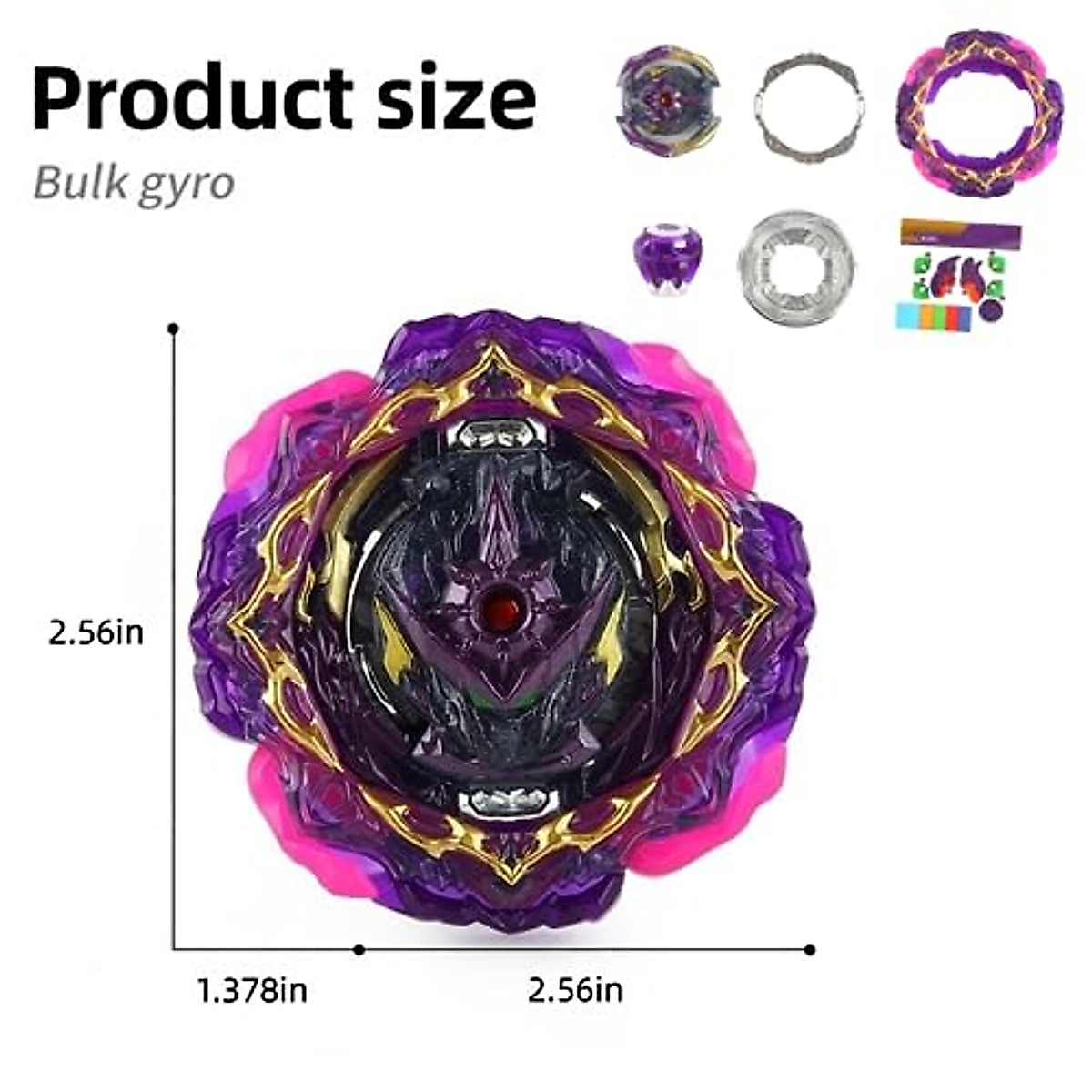 RQFDZM Gyro Boys Kids Gift 11 Top Burst Gyro Toy Blade Set Game Barricade Lucifer Burst Spriggan Divine Belial Birthday Party Gift.