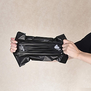 KKBESTPACK 100 Large Poly Mailers 10x13 Shipping Bags for Small Business – Self Sealing Package Envelopes Black