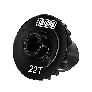 INJORA 12/22T Overdrive Helical Gear Set Front Rear Axles Steel Alloy for TRX4M Upgrade 1/18 RC Crawler Car, 7g/Set