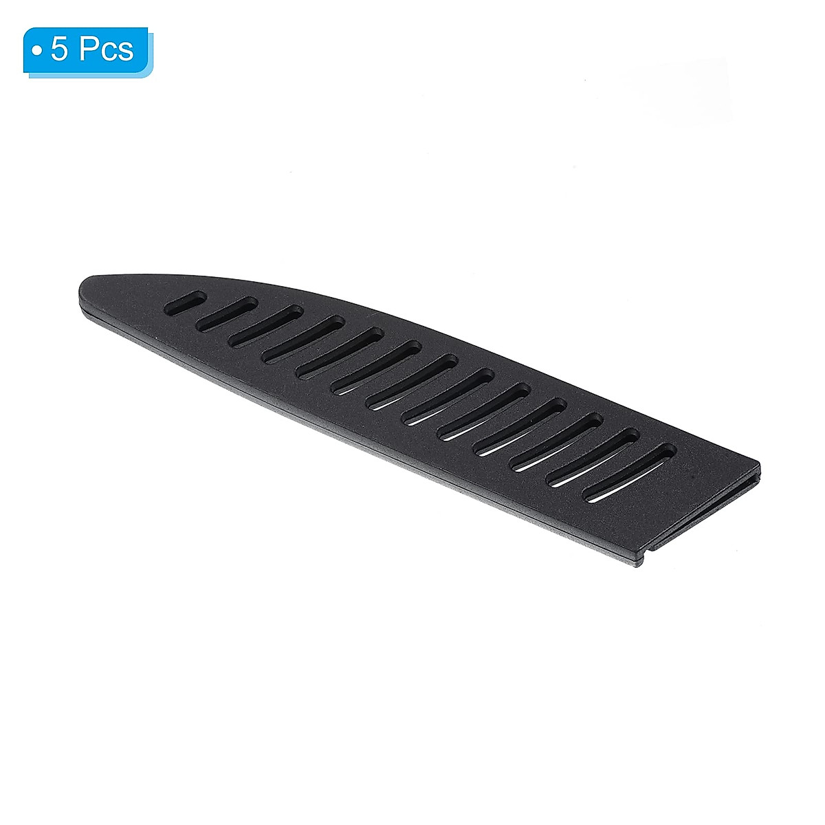 PATIKIL PP Safety Knife Cover Sleeves for 5" Utility Knife, 5 Pack Knives Edge Guard Blade Protector Universal Knife Sheath for Kitchen, Black