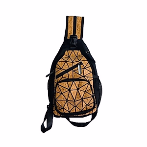 Cork Sling Bag Chest Shoulder Backpack Fanny Pack Crossbody Bags for Men Messenger bag Eco Friendly gift Sustainable Vegan Lightweight