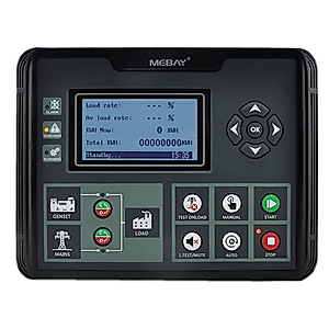 YOKDEN DC52D Generator Controller Remote Auto and Manual Diesel Gasoline Gas AMF ATS Control Module Parts with USB Ports Replacement for Deep Sea 6120 DSE6120