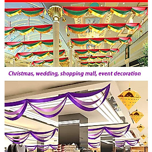 ATRBB 4 Inches Wide Gold Satin Ribbon, 27 Yards Soft, No Wrinkles and Consecutive Solid Fabric Ribbon for Cutting Ceremony, Christmas, Wedding, Birthday Decor and Chair Sashes