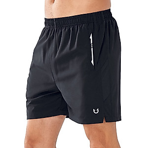 NORTHYARD Men's Running Athletic Shorts 5" / 7" Workout Gym Short Tennis Quick Dry Lightweight Active Sport Hiking Basketball-5'' BLACK-3XL