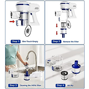 ORFELD Cordless Vacuum Cleaner, 22000Pa Powerful Cordless Vacuum 6 in 1, 35Mins Long Runtime, Lightweight & Ultra-Quiet Stick Vacuum for Hardwood Floor Carpet Pet Car Cleaning