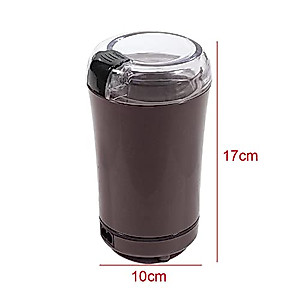 Xuthusman 110V Electric Coffee Bean Grinder Nut Seed Herb Grind Spice Crusher Mill Blender Mini 150W (Dark Reddish Purple)