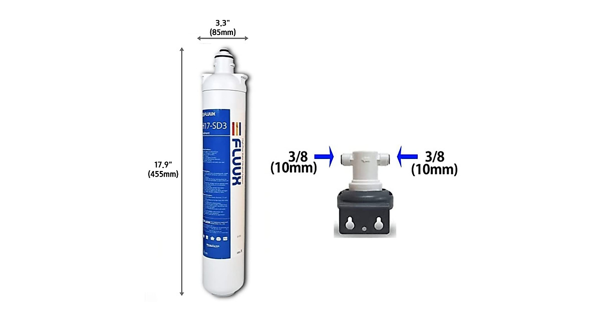 Microfilter FLUUX H17-SD3: 21K Gallons Under Sink Filter