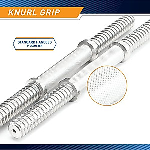 Marcy Adjustable Cast Iron Dumbbell Set with Case, Plates, Handles and Collars ADS-42, Chrome, 40 lb.