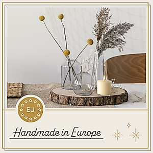 Melt Candle Pillar Candles, 3 Pack - Unscented Candles for Home, Church, Weddings, & More - 3" x 3", Ivory