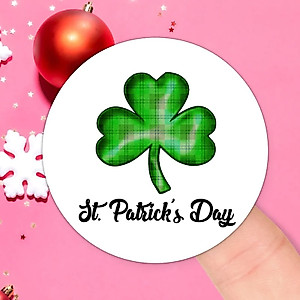 50 PCS Cute St.Patrick's Day Shamrock Lucky Stickers 2in Spring St Patrick's Day Gift Stickers Round Tag Envelope Seals for Laptop Bottle Bags St.Patrick's Day Gifts for Girls Kids Men Women