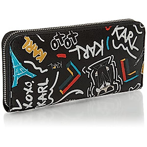 Karl Lagerfeld Paris Crossbody, Black/Orange Maybelle SLG