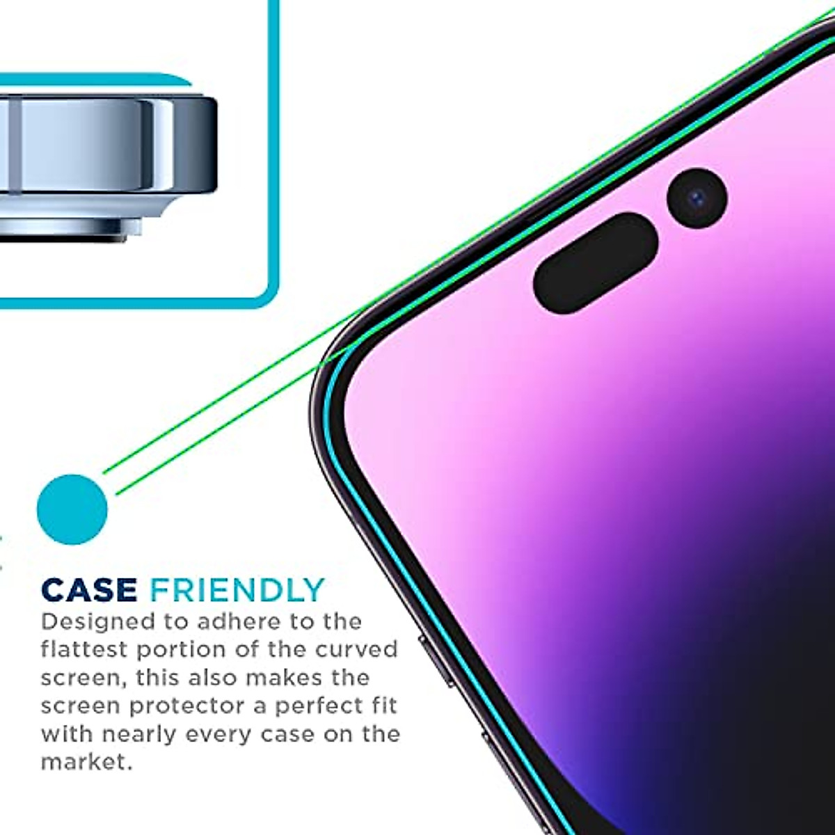 Tech Armor 4 Pack HD Clear Film Screen Protector Compatible for Apple NEW iPhone 14 Pro 5G 6.1 Inch 2022