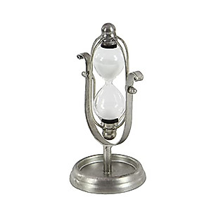 Deco 79 Traditional Metal Solid Timer, 4" x 4" x 8", Silver