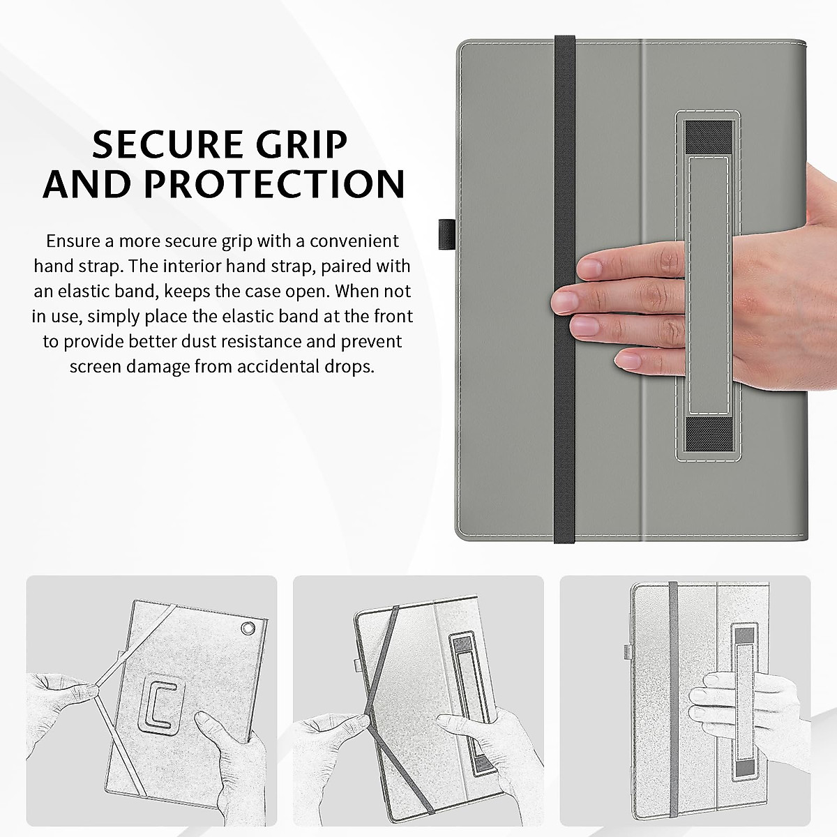 VORI Case for All-New Amazon Kindle Fire HD 10 Tablet (13th/11th Generation 2023/2021 Release) and Fire HD 10 Plus 10.1" - Slim Folding Stand Folio Cover with Auto Wake/Sleep & Hand Strap, Mandala