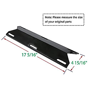 Grill Replacement Parts for Charmglow 720-0304, Nexgrill 720-0304 Gas Grills, Grill Heat Plate Shield Flame Tamer, Grill Burner Replacement for Charmglow 4-Burner Grill 720-0304, Permasteel Grills