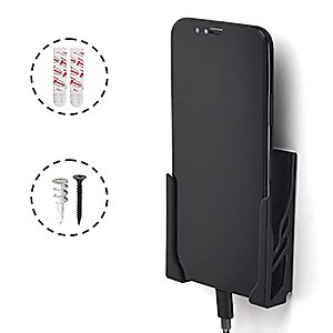 Dockem Koala Wall Mount 2.0 for iPhones, Samsungs & Most Phones: Damage-Free Universal Dock for iPhone 12, Pro, Pro Max, Mini; 11, Pro, Pro Max; SE 2, XS, Max, XR, X, 8, 8+, Galaxy S21s & More [Black]