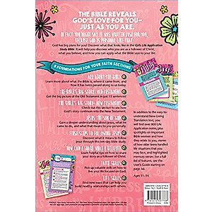 Tyndale NLT Girls Life Application Study Bible, TuTone (LeatherLike, Purple/Teal), NLT Bible with Over 800 Notes and Features, Foundations for Your Faith Sections