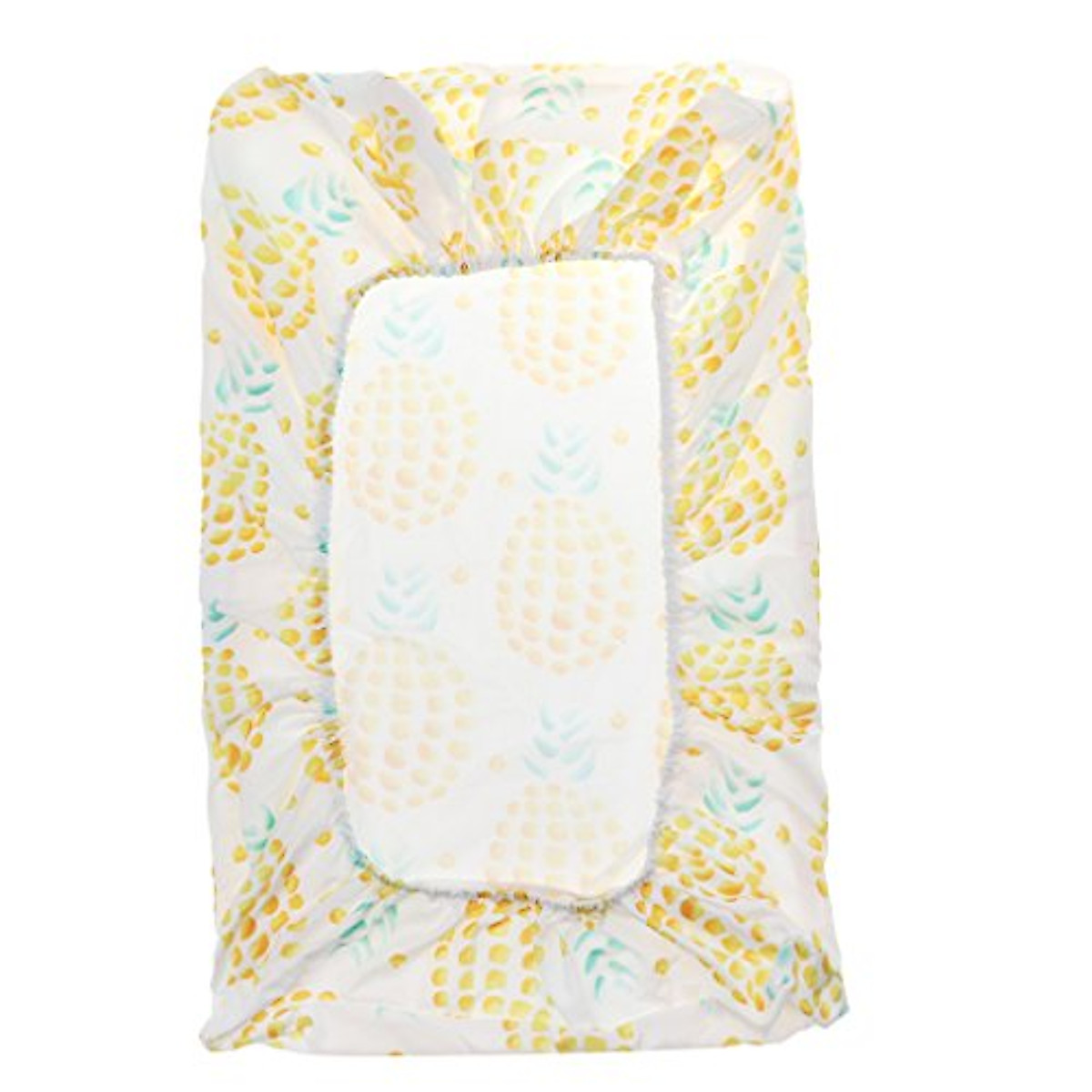 Tongina Reusable Diaper Change Table Pad Covers, Pineapple, as described