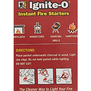 Ignite-O Creosote Sweeping Log FS855-24 Instant Fire Starter, 12-Packets, Brown/A