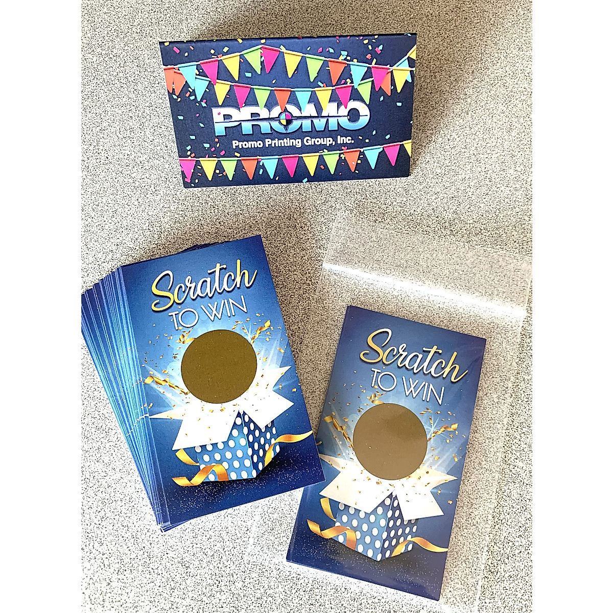 Generic What’s in The BoxScratch Off Cards-(30 Pack)-Birthday Party Scratch Off Tickets-Bridal Shower-Holiday Scratch Off-Customer and Employee Appreciation-Christmas Scratch Off