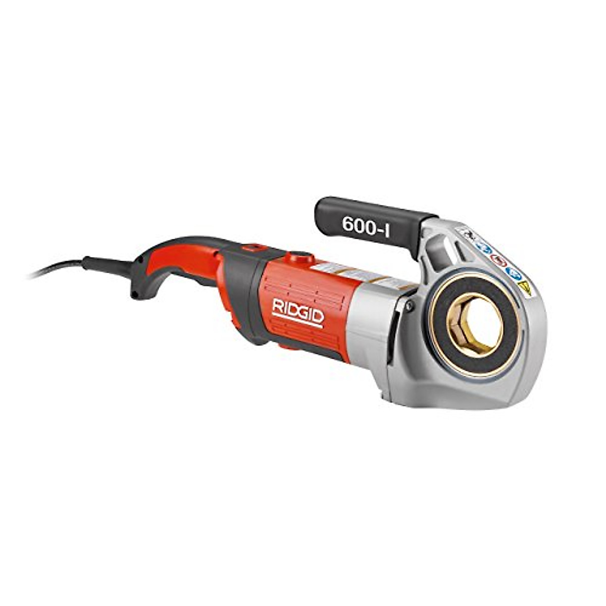 RIDGID 44918 Model 600-I Hand-Held Power Drive Kit, Pipe Threading Machine and 1/2-Inch to 1-1/4-Inch 11-R NPT Pipe Threading Die Heads with Carrying Case for Threading Pipe