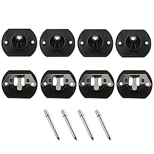 JCBIZ 4 Sets 68mm Plastic Sofa Sectional Furniture Connector Pin Buckle Multifunctional Sofa Connecting Buckle Eye-Splice Two in One Assembly and Disassemble of Sofa