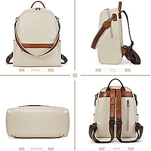 BROMEN Backpack Purse for Women Leather Designer Travel Backpack Large Fashion College Shoulder Bags