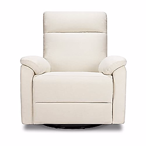 DaVinci Suzy Swivel Recliner in Vanilla, GREENGUARD Gold & CertiPUR-US® Certified