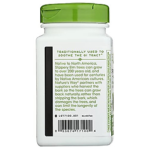 Nature's Way Nature's Way Slippery Elm Bark, 100 Count