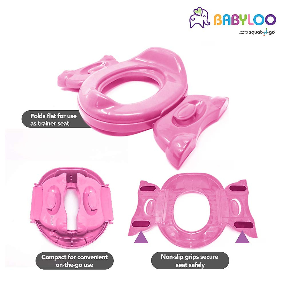 Babyloo Multipurpose 2 in1 Travel Potty (Pink)