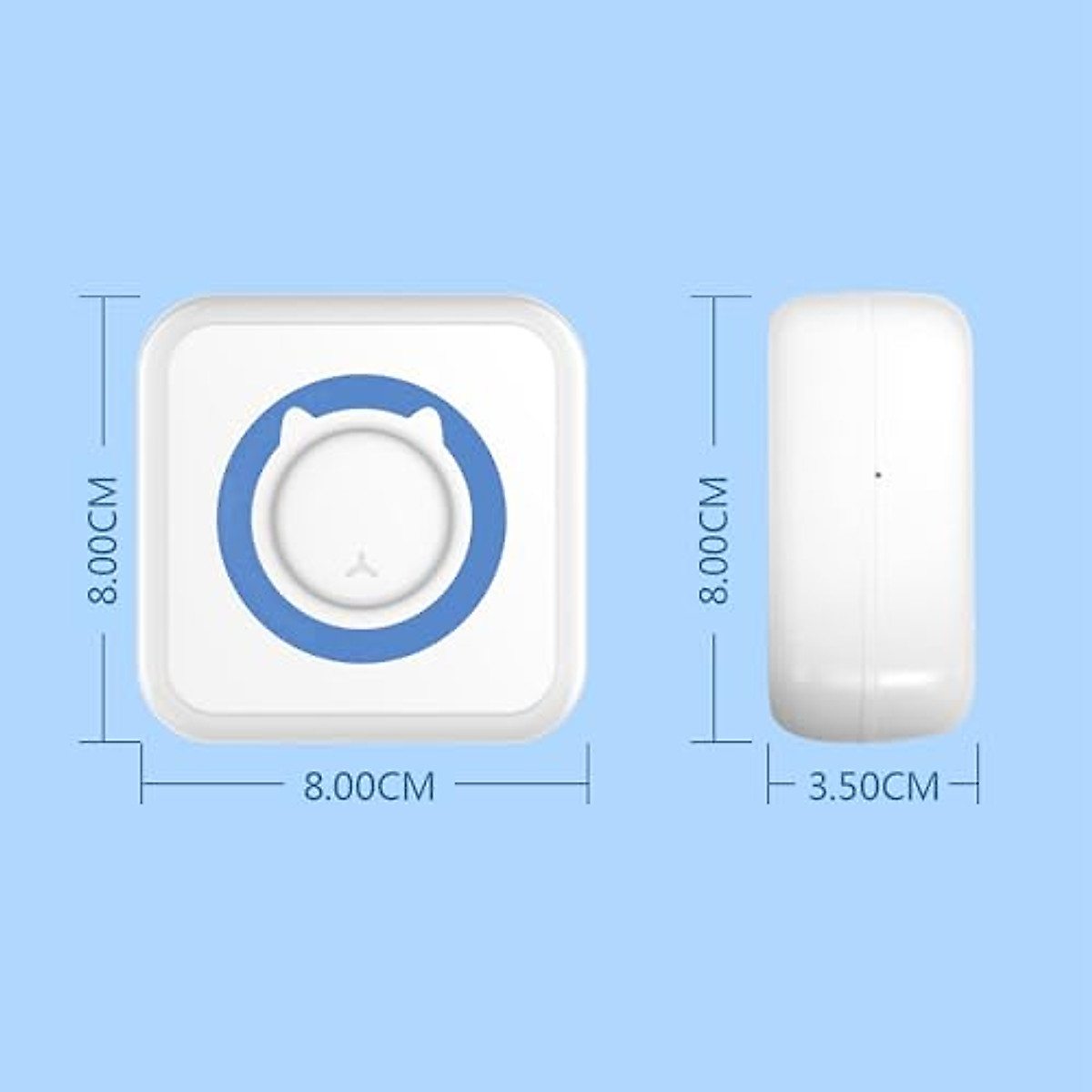 YDuupxe Mini Printer ABS Smart Pocket Thermal Picture Printer USB Photo Printer iOS (RBL-4)