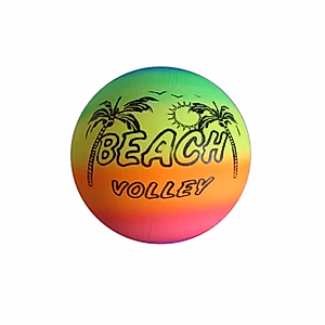 Toyvian Pool Rainbow Ball Rainbow Volleyball Handball Rainbow Dodgeball Novelty Rainbow Ball Kickball Beach Sports Ball Rainbow Kid Ball Rainbow Playground Ball Indoor Child Toy Ball