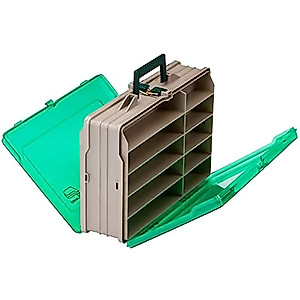 Plano Magnum Tackle Box Double Side Sandstone/Green 1119, Premium Tackle Storage,Multi