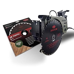 Cuz-D Straight Flush Circular Saw Combo Pack - Saw plus FREE Addional 28 tooth blade