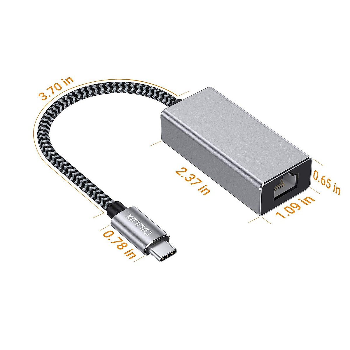 Cubilux USB C to Ethernet Adapter, USB C to RJ45 Gigabit Ethernet Connector, Thunderbolt 4/3 Network Dongle Compatible with Pixel 7a, Pixel Fold, Pixel Tablet, Samsung S22/S21/S20 Note 20/10