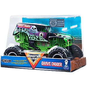 Monster Jam, Official Grave Digger Monster Truck, Die-Cast Vehicle, 1:24 Scale