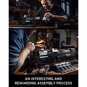 Nifeliz Big Boy Locomotive, Articulated Steam Locomotive Building Block Set, Legendary Steam Train Display Kit for Gift Giving (1,818 Pieces)