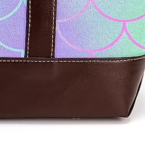 Purses for Women, Tote Bag, Tote Bag for Women, Small Tote Bag, abstract colorful fish scales pattern