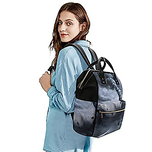 Powerful Tornado Diaper Bag Backpack Large Capacity Mommy Bags Multifunction Nappy Bag Travel Back Pack Black-Style