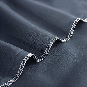 100% Soft Cotton Duvet Cover Set,with Zipper Closure 3 Piece -1 Duvet Cover with 2 Pillow 600 TC Super Soft and Breathable Easy to Care Hotel Quality Duvet Cover Set (Cal-King/King, Navy)