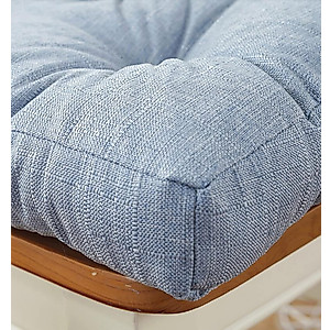 Chair Cushions for Dining Chairs Thick Soft Non Slip Seat Cushions Linen Washable Reversible Square Comfortable Office Chair Pads 20" x 20" (Coffee)