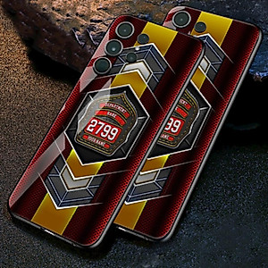 Personalized Firefighters Phonecase with Department, Rank, Badge Number and Your Name, FiremanPhonecase, Firefighters Gifts Multicolor