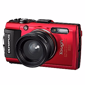 Olympus TG-4 16 MP Waterproof Digital Camera with 3-Inch LCD (Red) - International Version