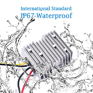 Car Voltage Stabilizer, DC 12V Regulator 12V Surge Protector 144W Heavy Duty for Car Battery Auto Truck Vehicle Boat Motor Solar System Protection (DC 10-36V Input, DC 12V Output)